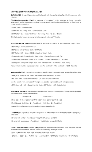 4-MAS-REV-Standard-Costing - MODULE 4 : STANDARD COSTING Standard costs ...
