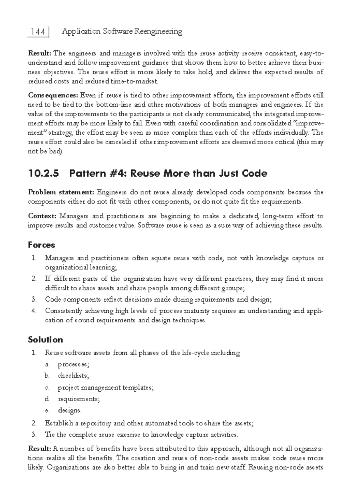 Zlib - n/a - 144 Application Software Reengineering Result: The engineers and managers involved ...