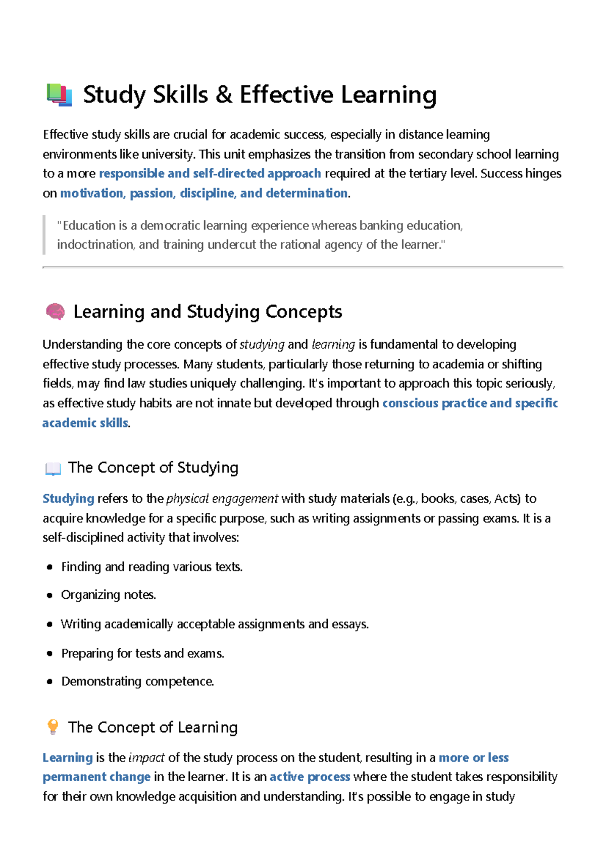 Effective Study Skills for Academic Success: A Comprehensive Guide ...