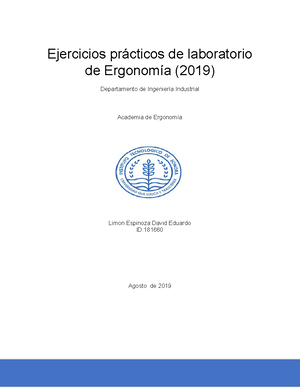 JSI - ERGONOMIA JSI - Práctica 9. Método JSI (JOB STRAIN INDEX ...