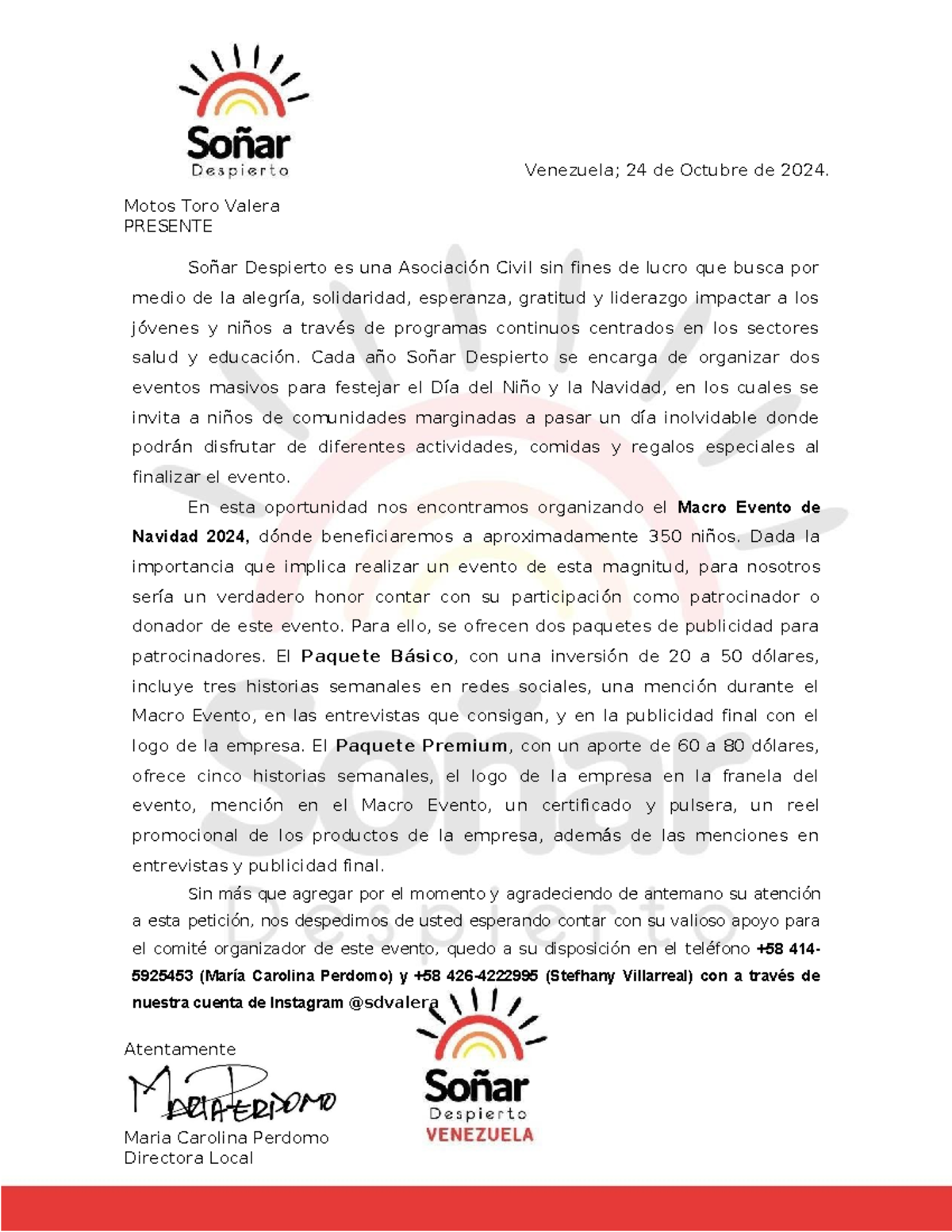 Primer LOTE Patrocinio SD Valera 2024 - Venezuela; 24 de Octubre de ...