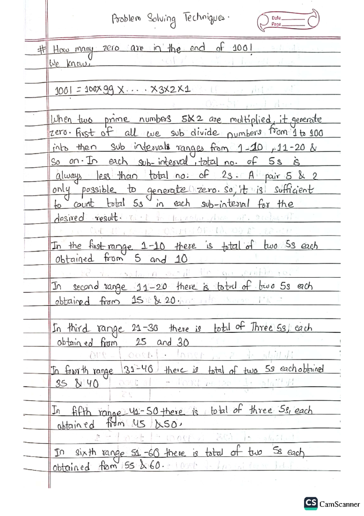 PST - Problem Solving Techniques Study Notes - Studocu