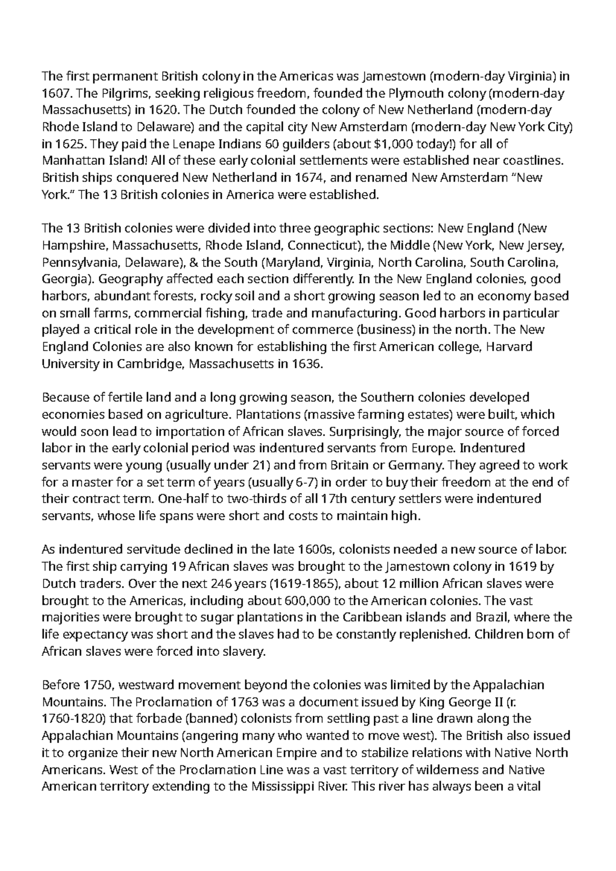 Life in the Thirteen Colonies (1607-1775): Gov, Econ & Society Insights ...