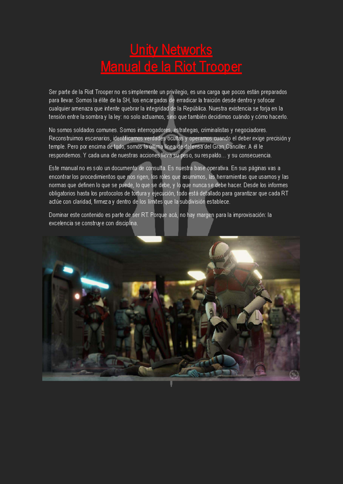 Manual de la Riot Trooper (RT): Procedimientos y Herramientas ...