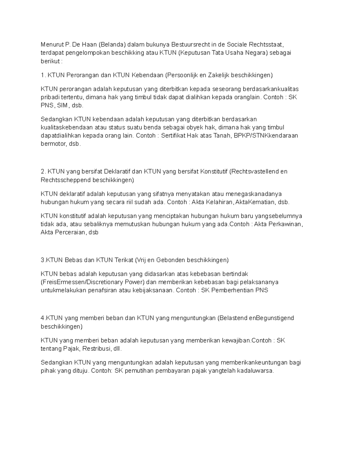 Macam-Macam KTUN dalam Hukum Administrasi Negara: Analisis dan ...