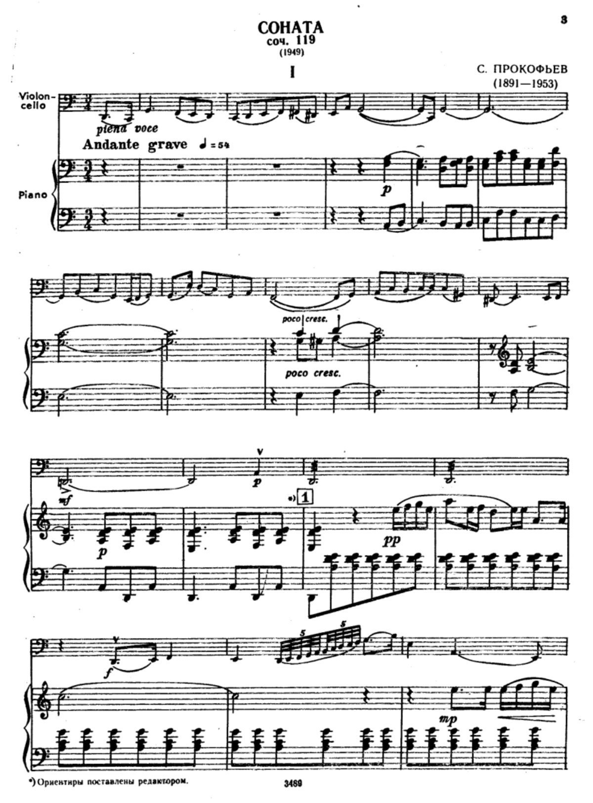 Prokofiev Cello Sonata Op. 119 - First Movement Analysis - Studocu