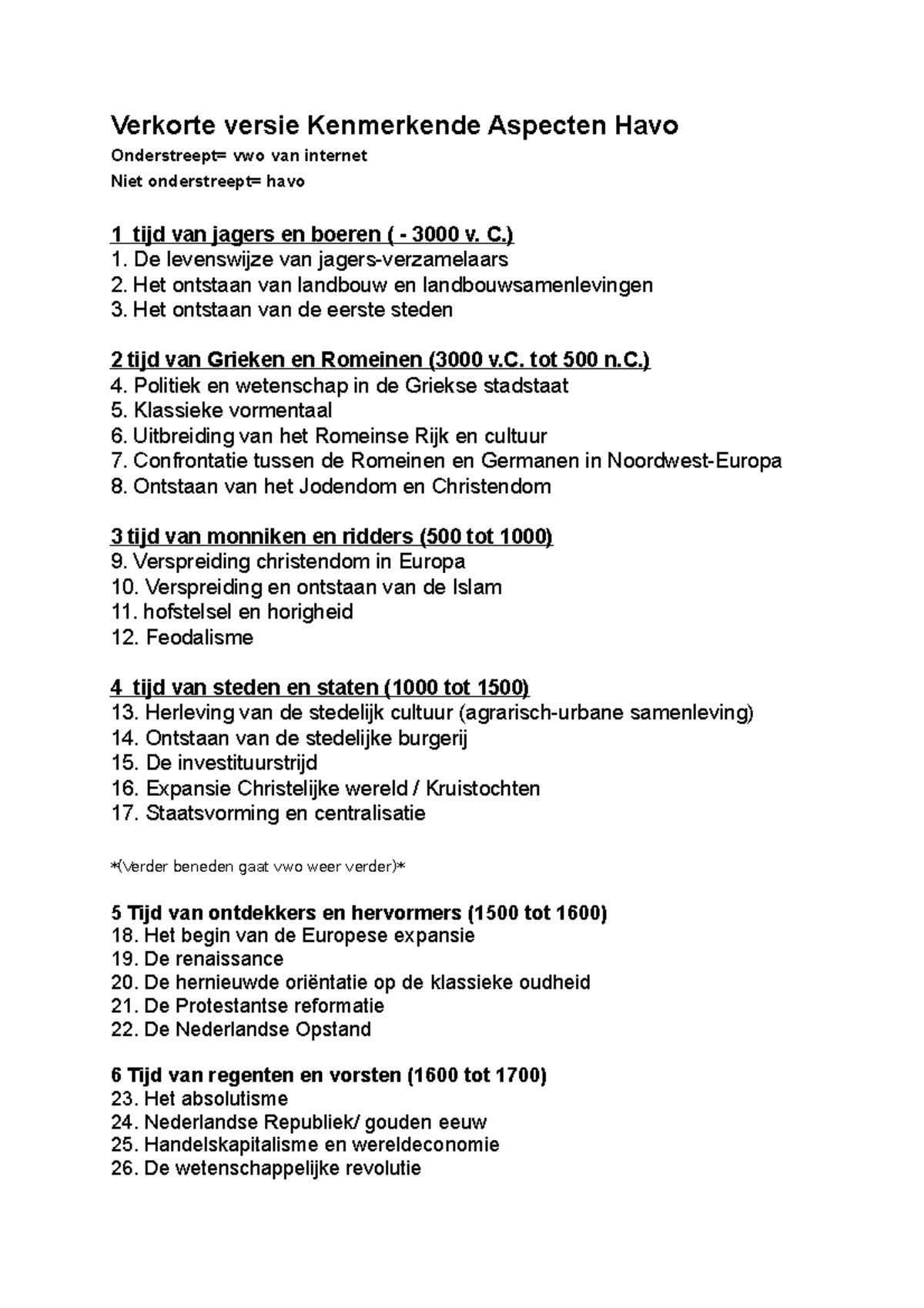 Kenmerkende Aspecten Geschiedenis VWO: Samenvatting en Overzicht ...