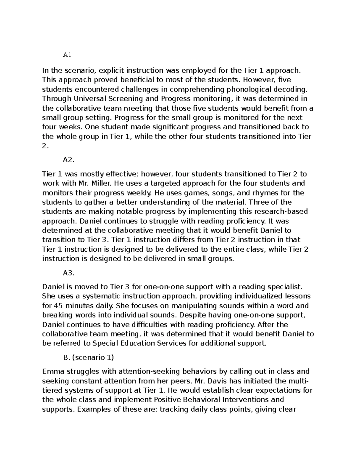 Professional Educator Task 2: Muzzy Lane Activity Reflection and ...