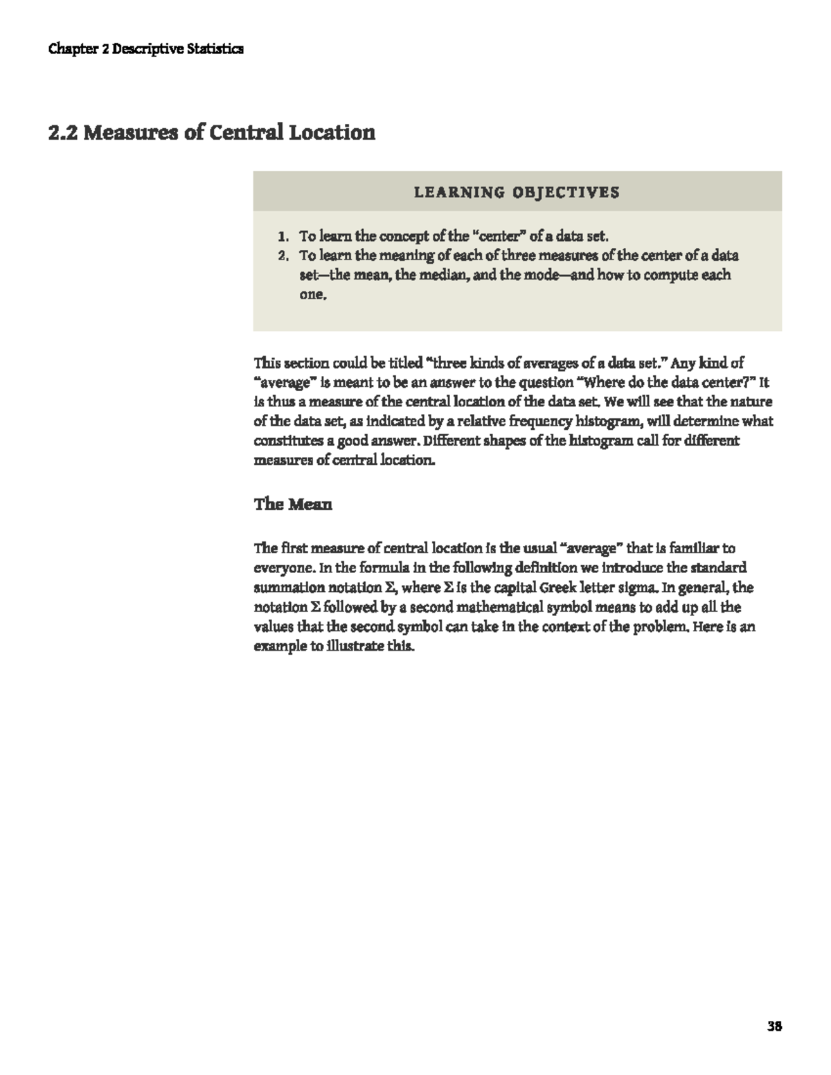 Chapter 2.2: Measures of Central Location in Descriptive Statistics ...
