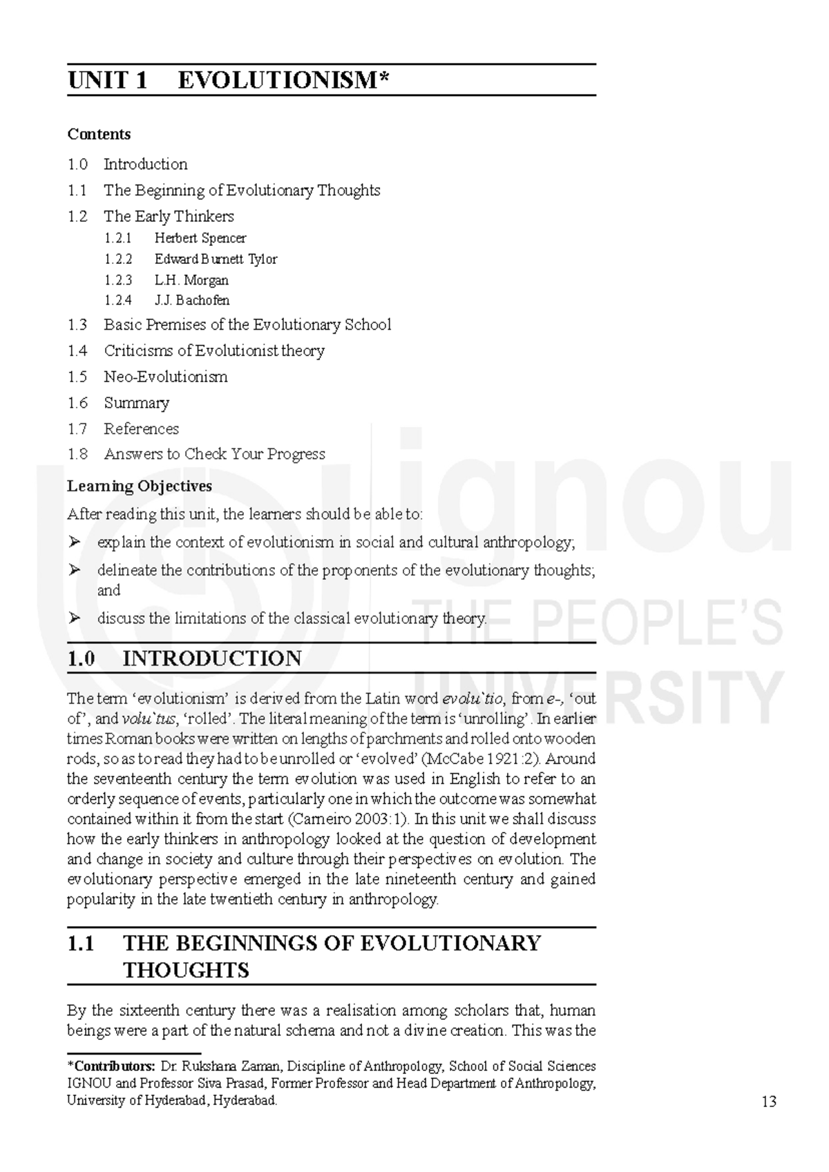Evolutionism: Key Concepts and Thinkers in Anthropology (MAN 001) - Studocu