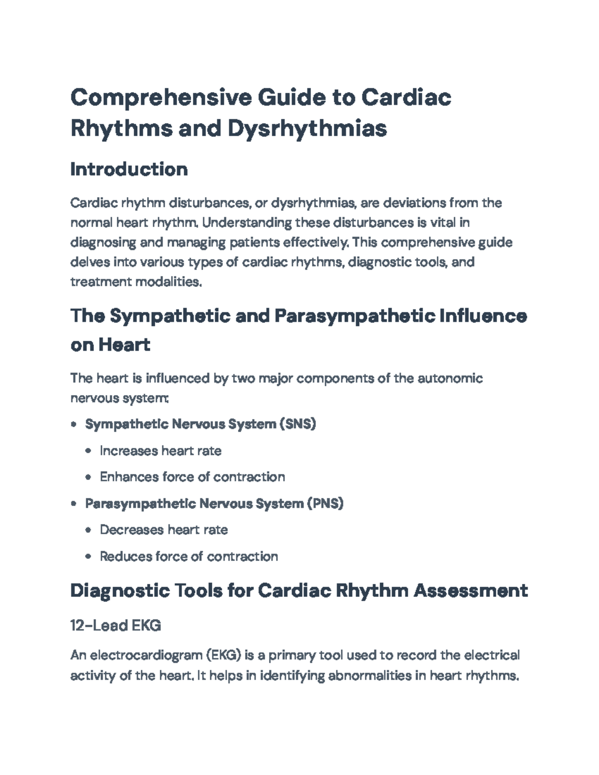 Comprehensive Guide to Cardiac Rhythms & Dysrhythmias for Med-Surg ...