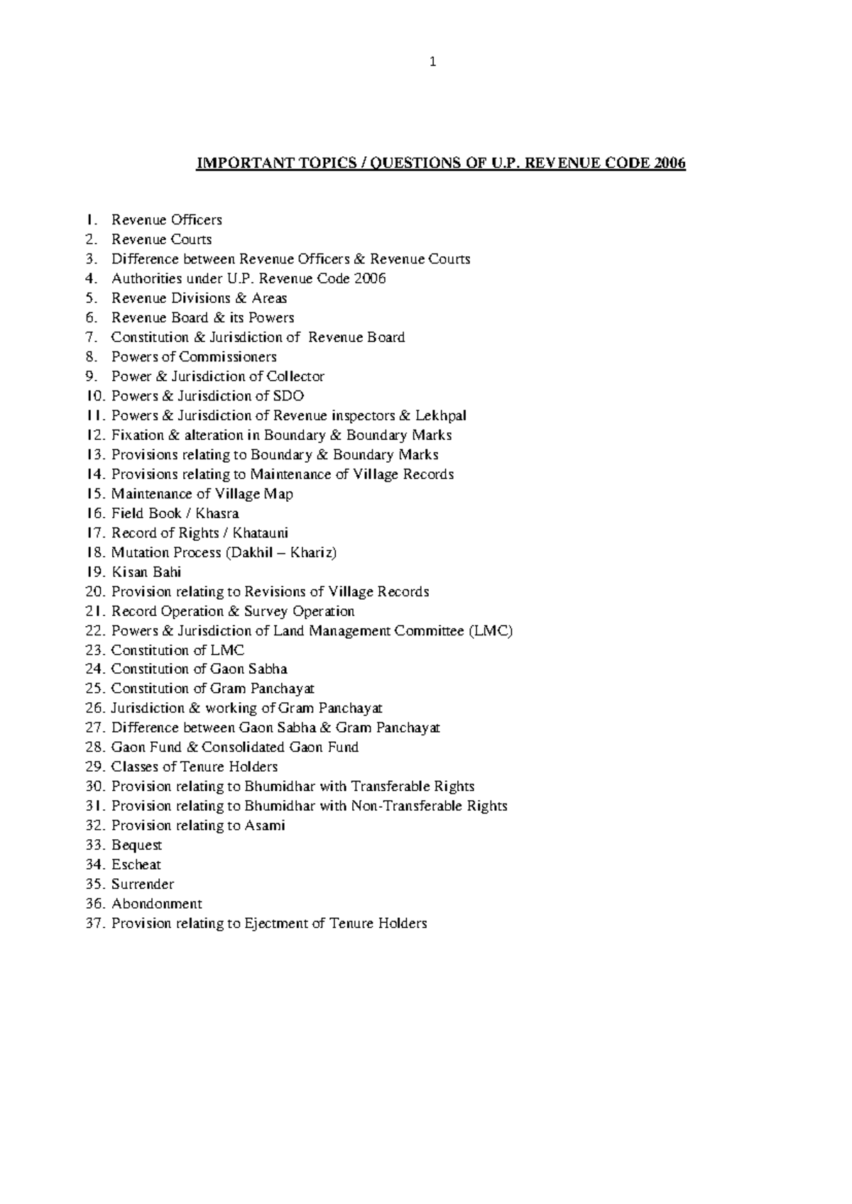 K-5004 UP Revenue Code 2006: Key Topics and Concepts Overview - Studocu