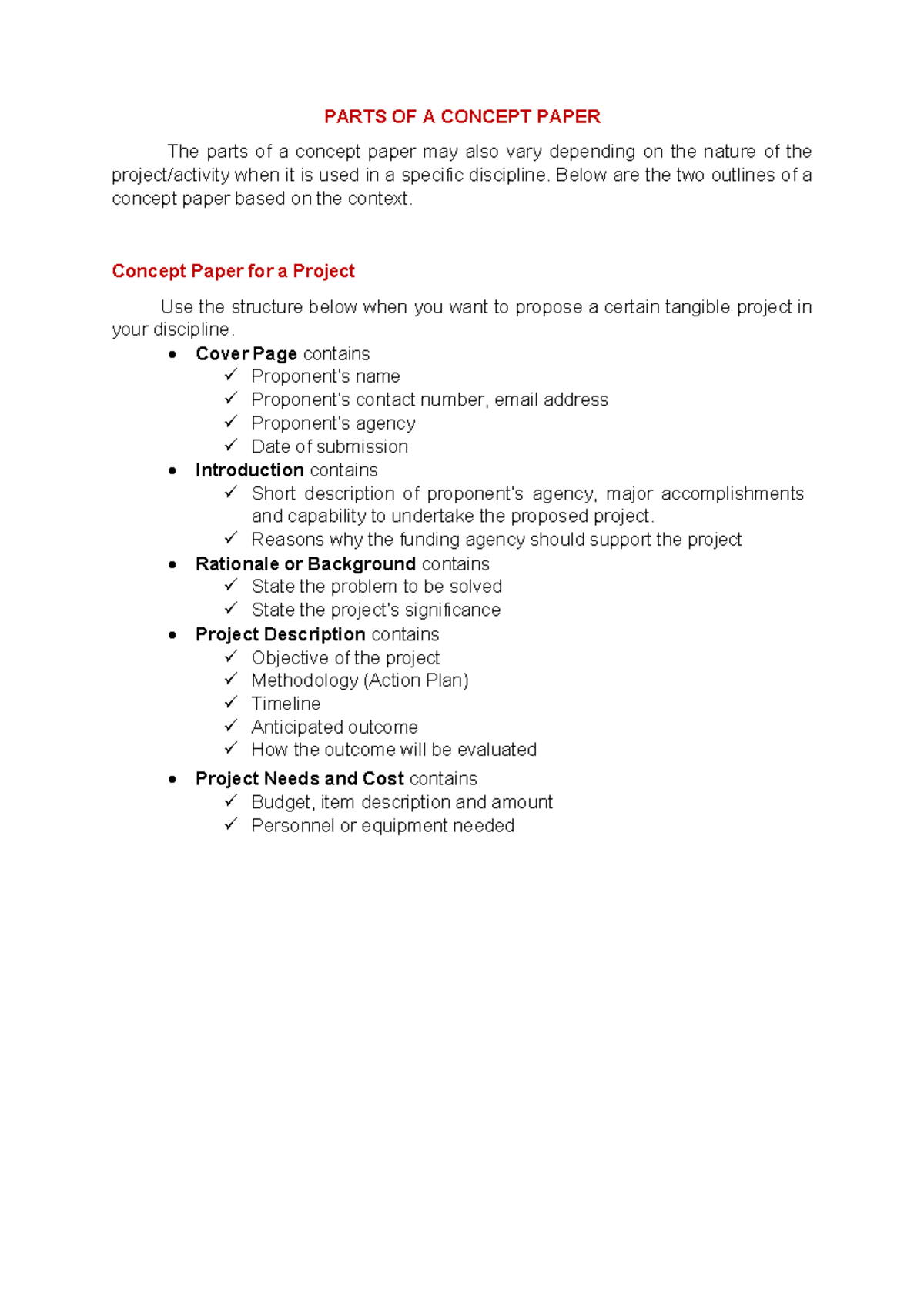 Academic Research vs Project Proposal: Key Components Explained - Studocu