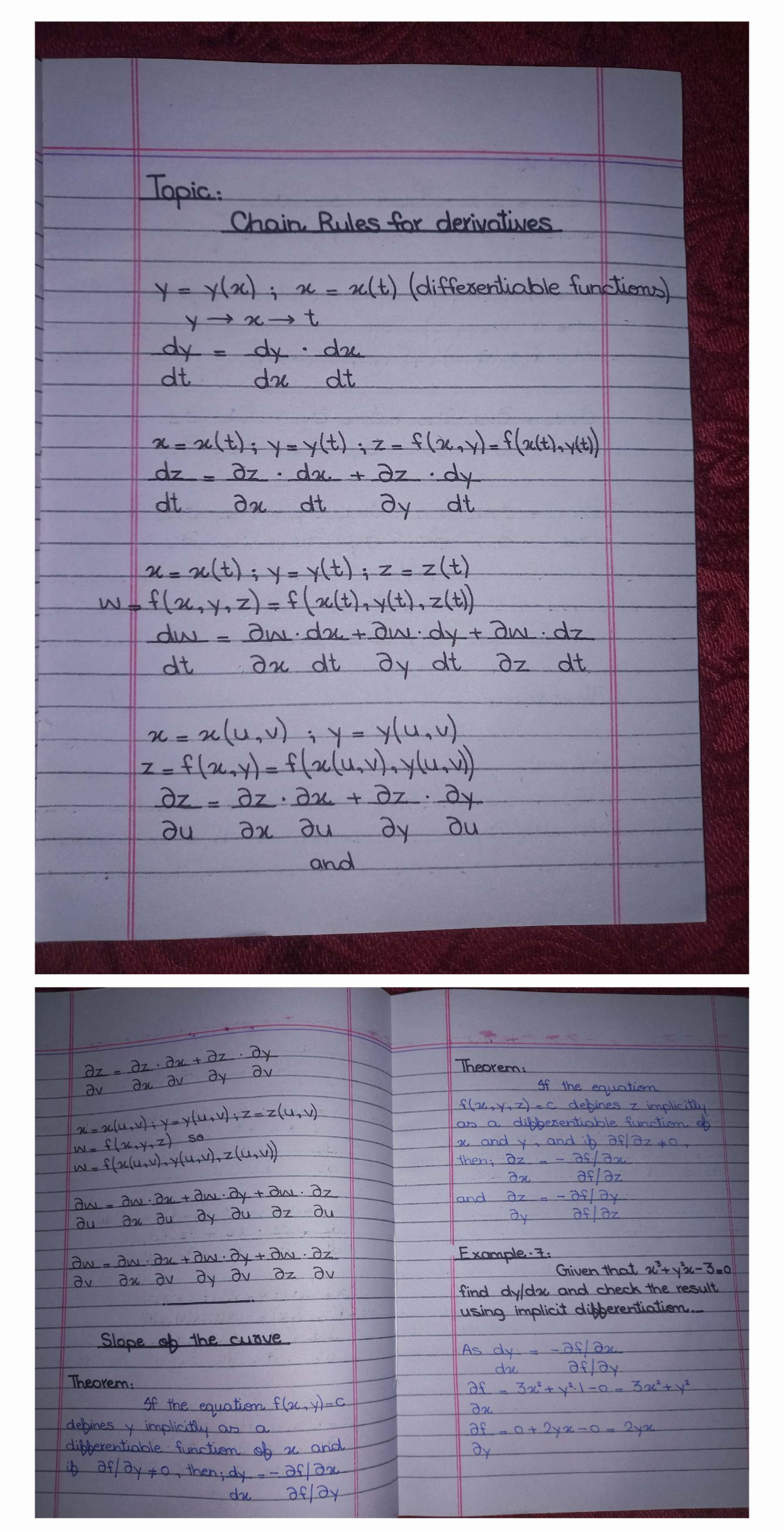 MVC Exercise 13•5 - Calculus III - Chain, R e o e e A e e A sz z(ﬂ A ...