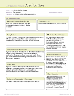 Med Template Amitriptyline 2 - ACTIVE LEARNING TEMPLATES THERAPEUTIC ...
