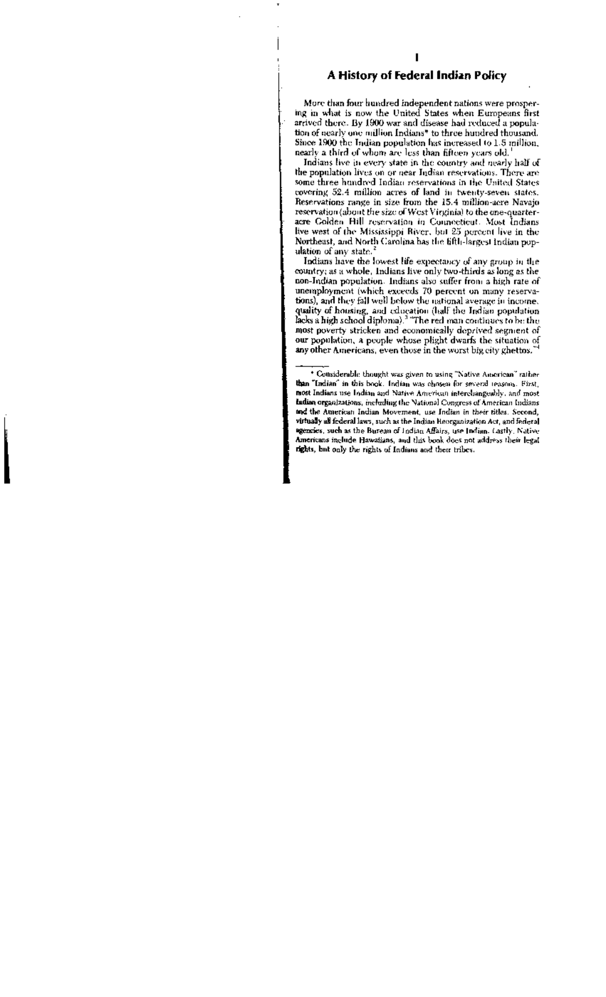 A History of Federal Indian Policy: Key Changes and Impacts - r 1 A ...