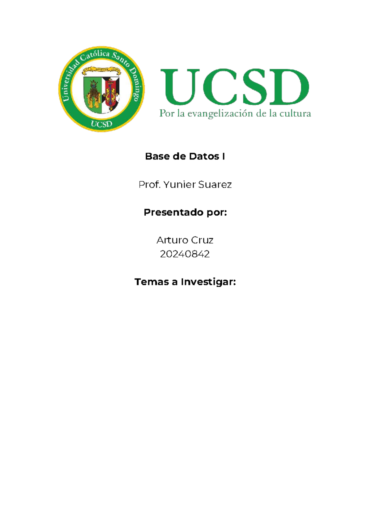 Base de Datos I: Investigación sobre SQL y Comandos Básicos - Studocu