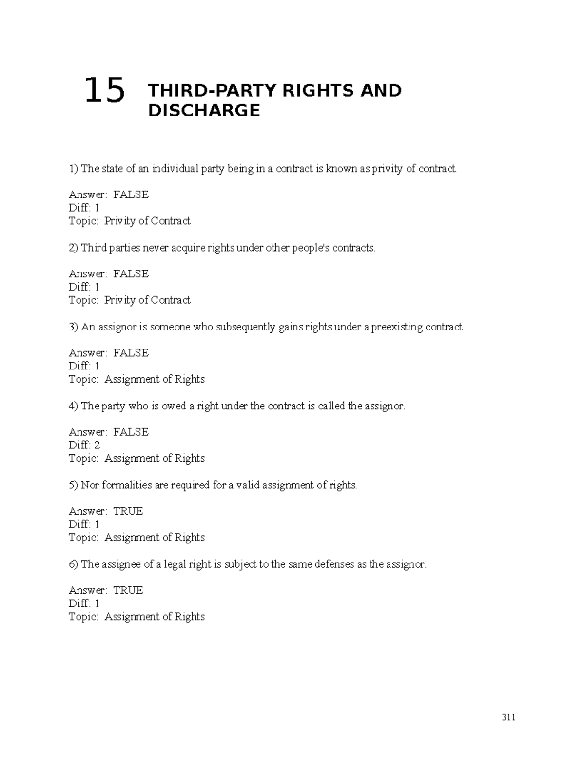 Cheeseman BUSLAW 7: Rights and Discharge Concepts Explained - Studocu