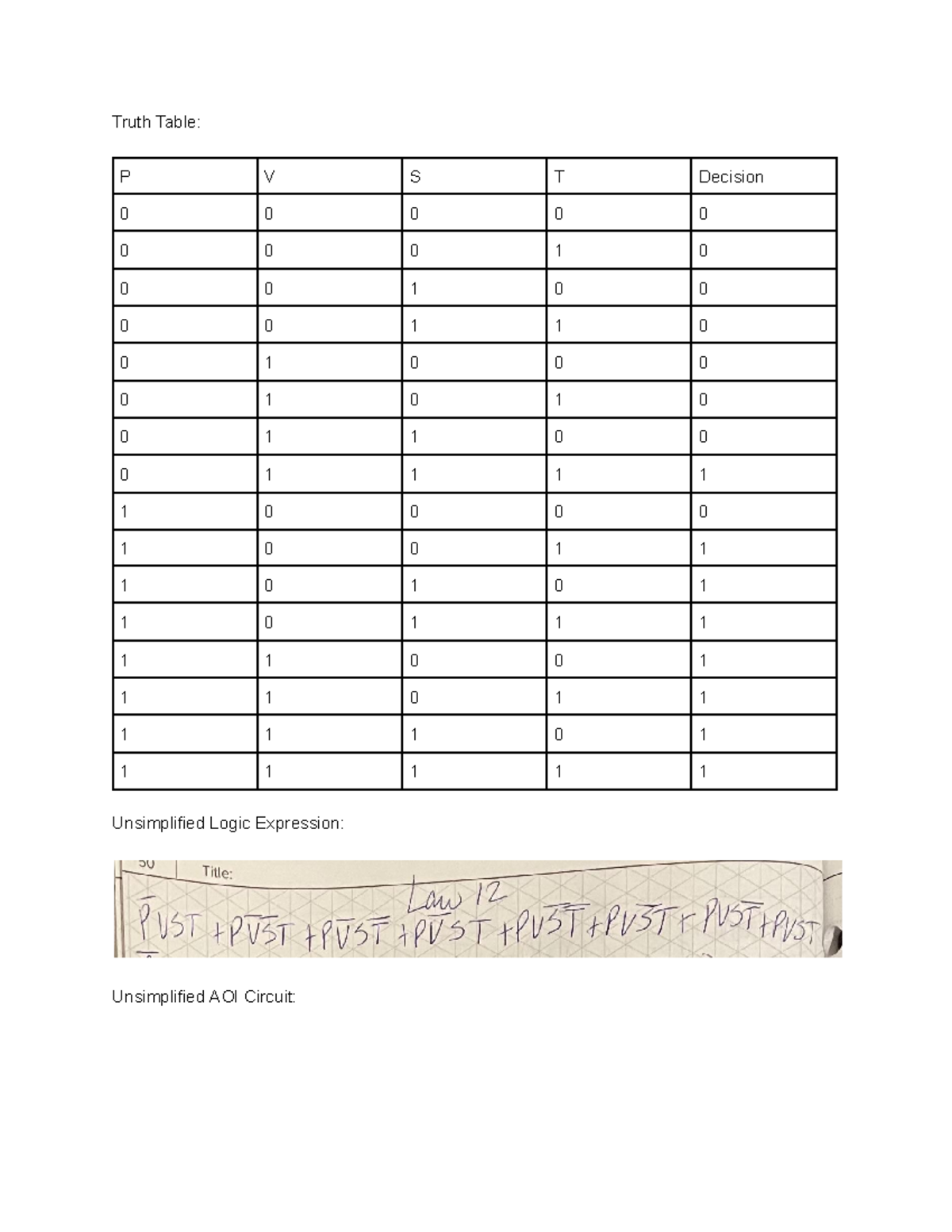 Project 2.1.6: AOI Logic Design for Majority Vote System Analysis - Studocu