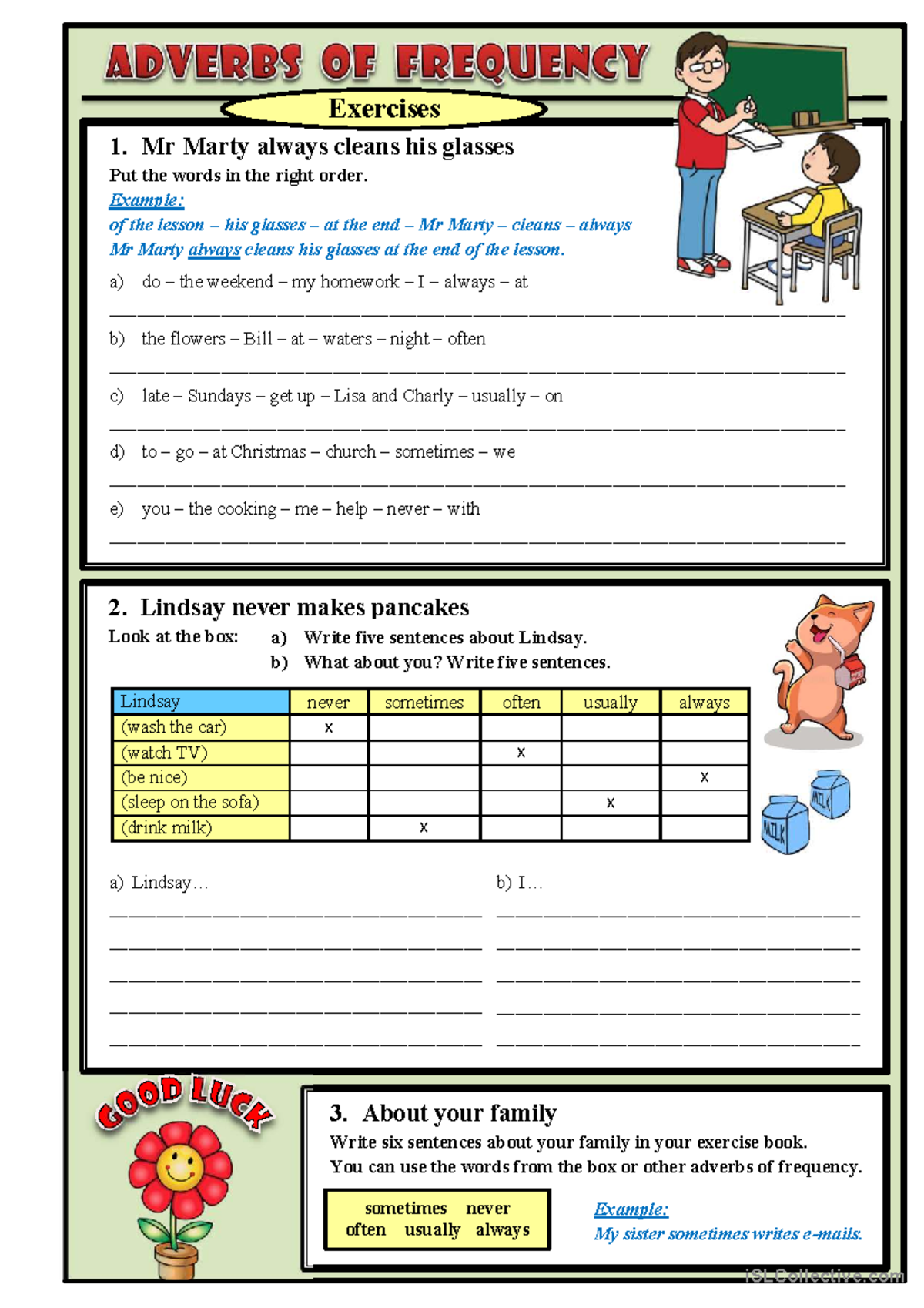 Adverbs of Frequency Exercises - dfdfdsf - Studocu