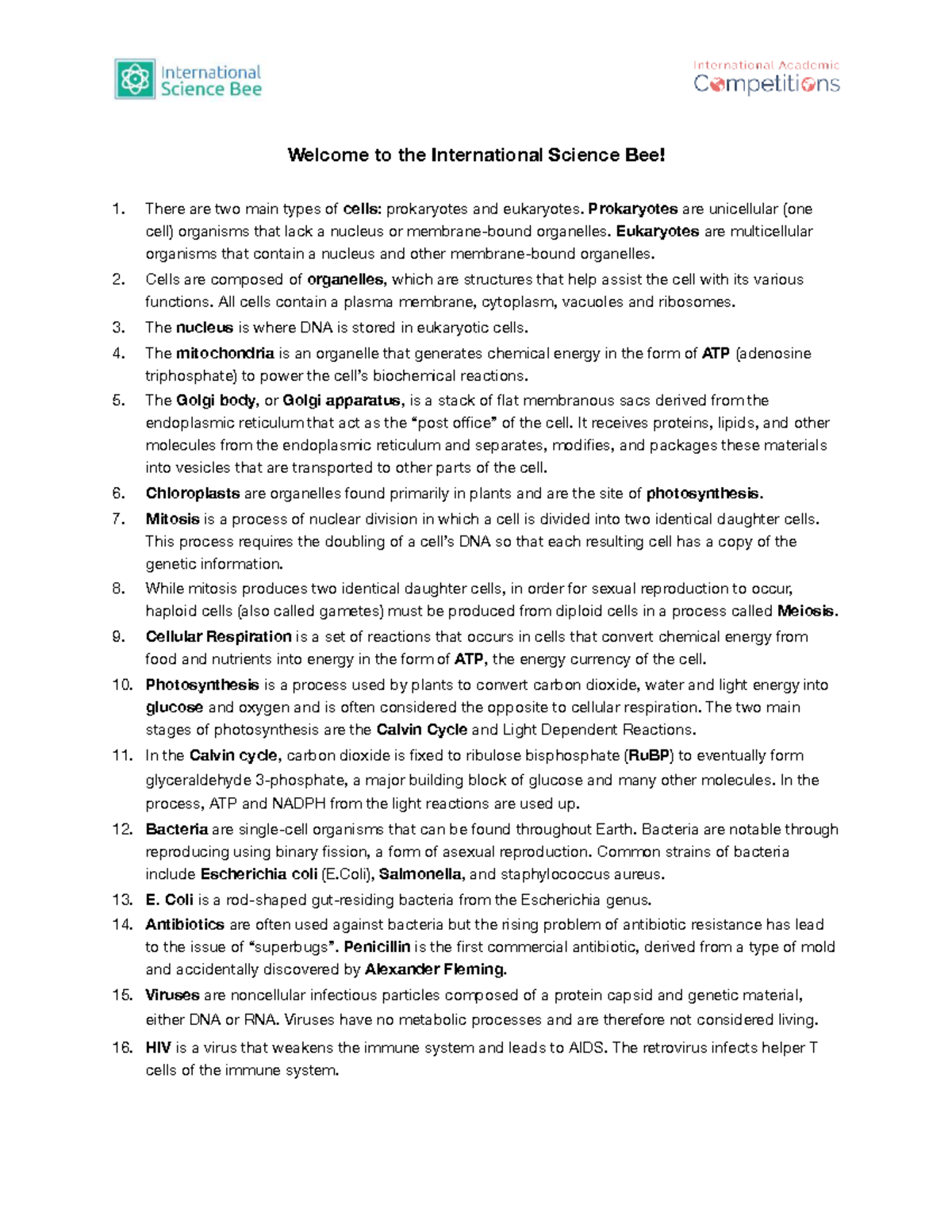 200 Essential Science Facts for Students: A Comprehensive Guide - Studocu