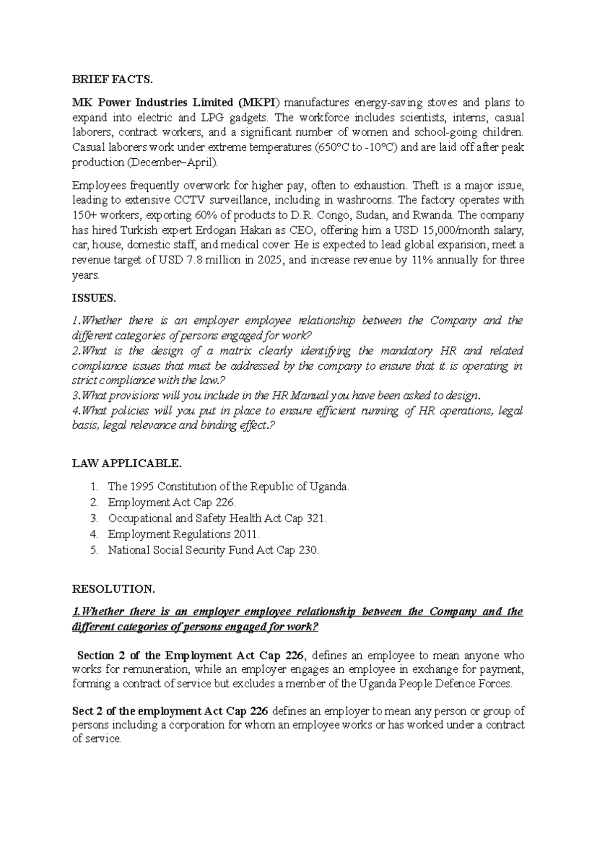 MKPI HR Compliance & Employment Relations: Key Issues & Resolutions ...