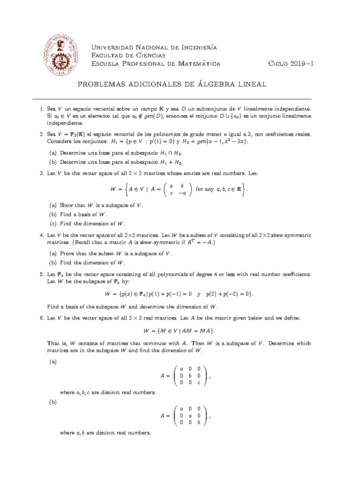 Álgebra Lineal - MATRIZ INVERSA Dos matrices A y B de orden nxn tal que AB=I , se dice que B es ...