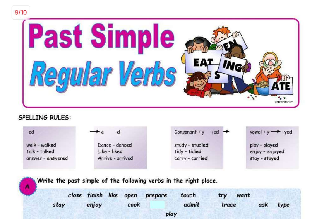 Homework 06 10 2025 - Past Simple Regular Verbs Practice - Studocu