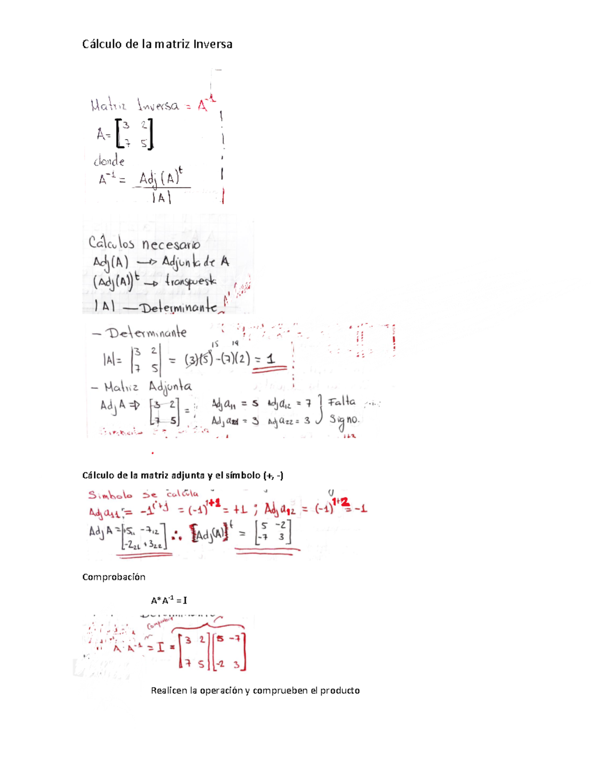 Tarea alg linea M Inversa - Algebra Superior y Geometría Analítica ...