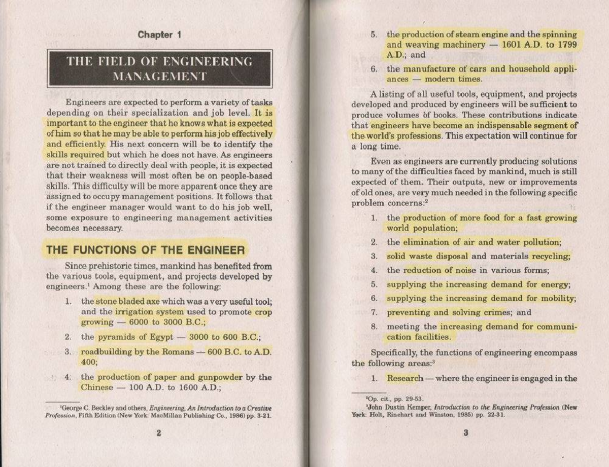 Engineering Management: Chapter 1 - The Evolution of Engineering and ...