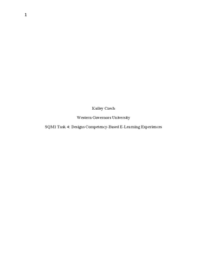D297 Task 4: Designing Inclusive Competency-Based Leadership Experiences - Studocu