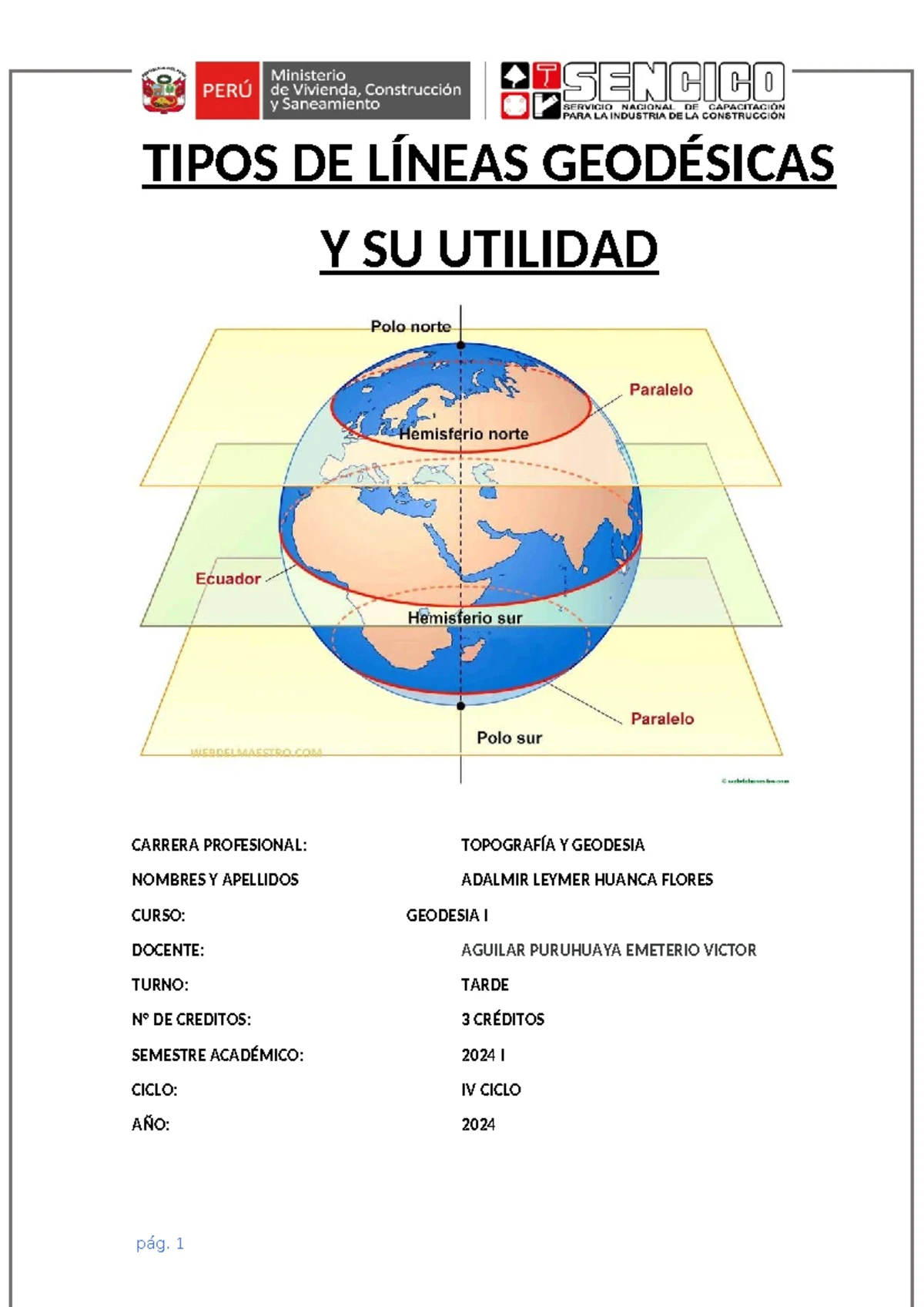 Plano Perimétrico y Ubicación - Topografía y Geodesia - CICLO IV T - Studocu