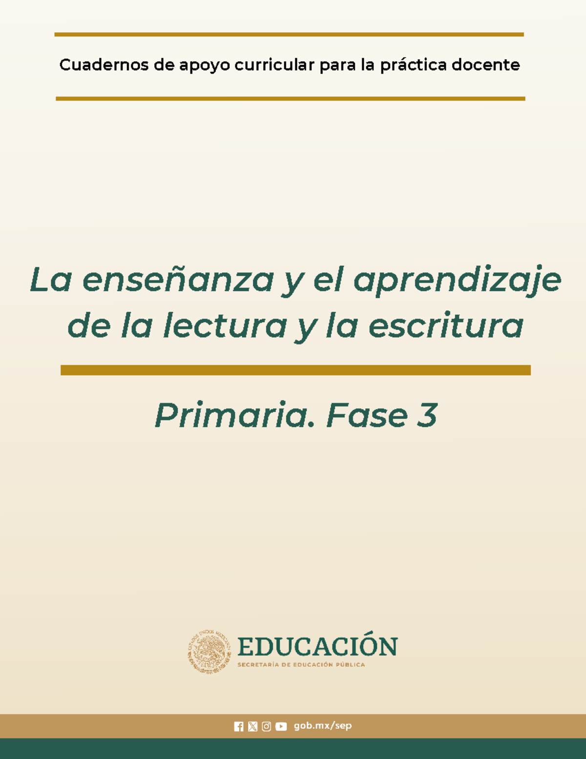 Apoyo Curricular para la Enseñanza de Lectura y Escritura - Fase 3 - Studocu