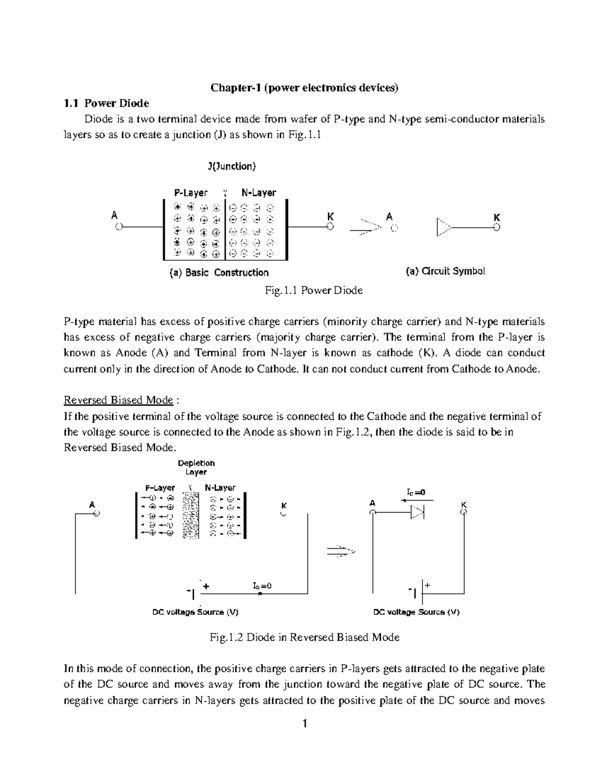 Power Electronics Devices: Chapter 1 Overview and Characteristics - Studocu