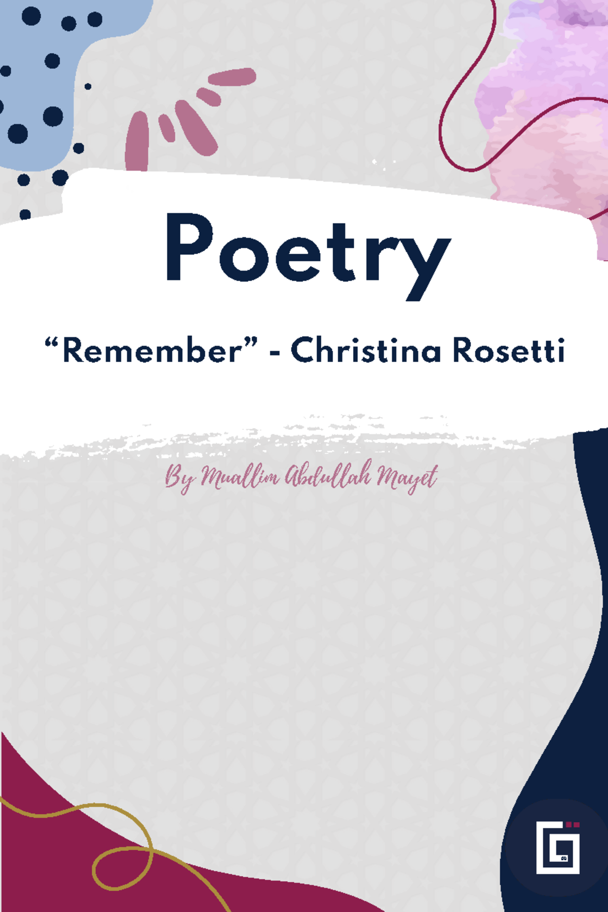 1714450580534-Remember - Poem Analysis Notes on Christina Rossetti ...