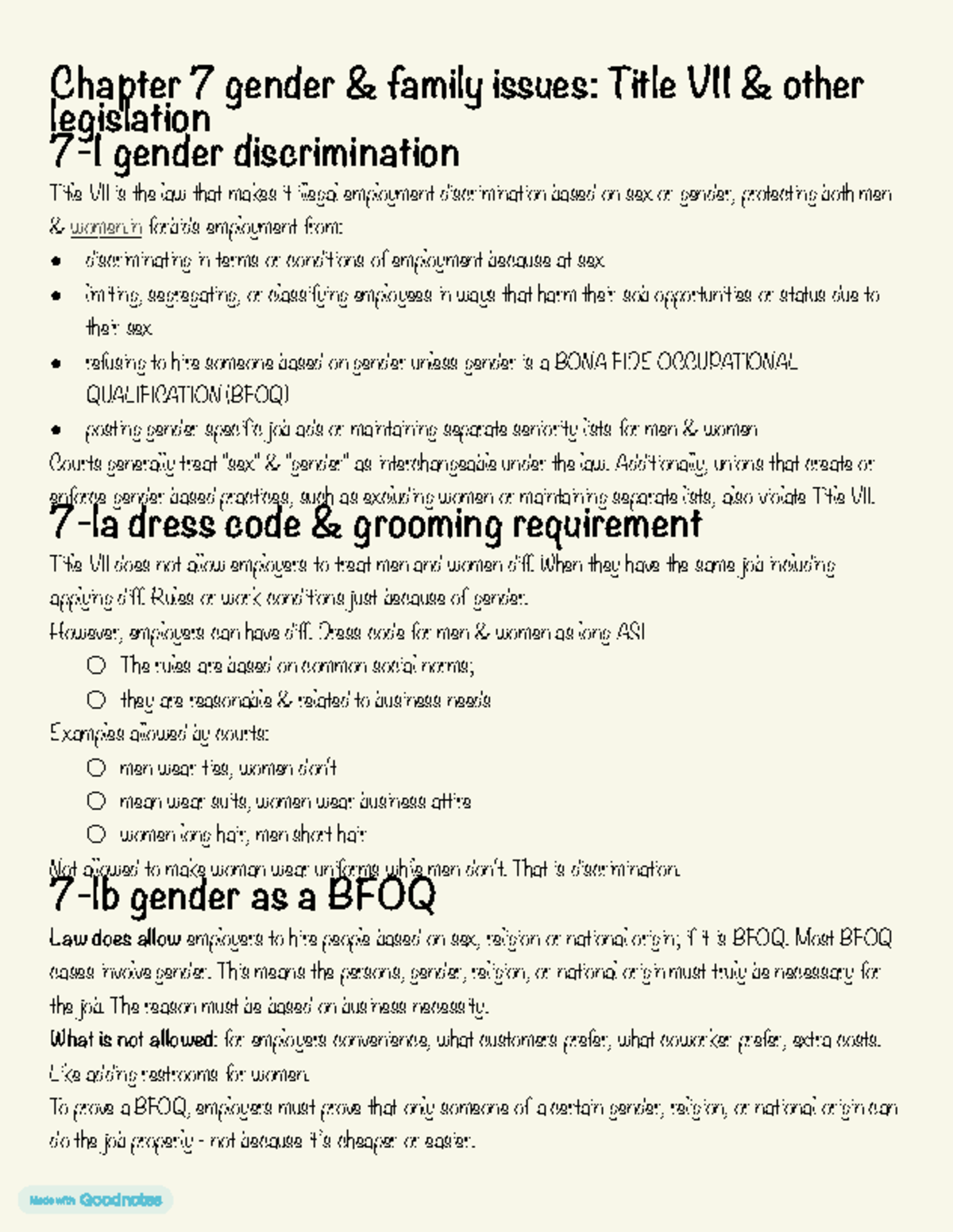 Gender Discrimination: Title VII & Equal Pay Act Overview (Chapter 7 ...