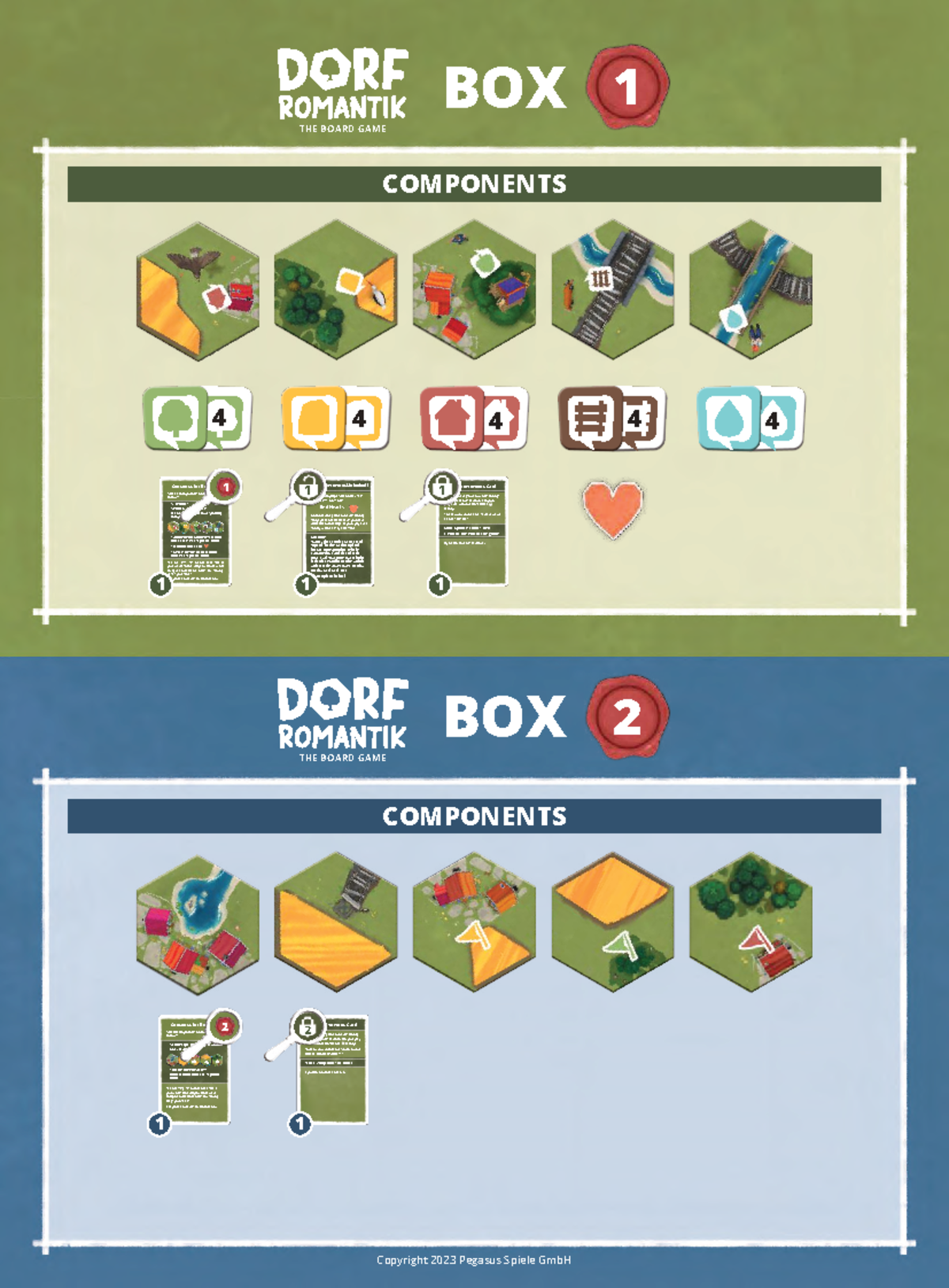 Dorfromantik Manual - Box 1, 2, 3 & 4 Components Overview - Studocu