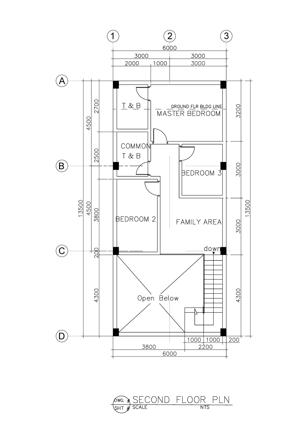 Second Floor Plan - Building Layout and Dimensions (Scale NTS) - Studocu