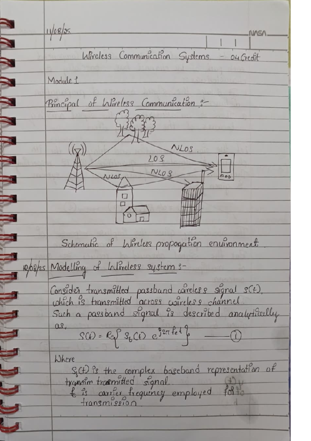 BEC703 WCS Notes: Wireless Communication Systems Module 01 - Studocu