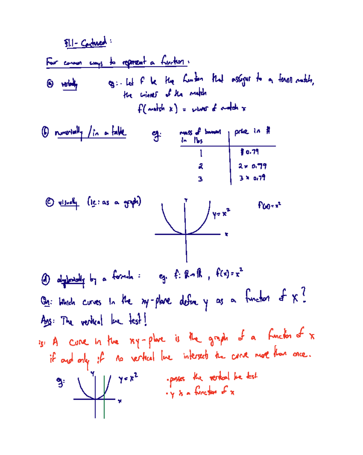 Math 51.1 Lecture Notes: Representing Functions and Tests - Studocu