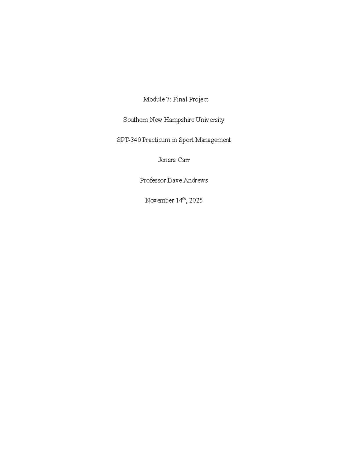 Module 7: Final Project on Baltimore Ravens Management Strategies - Studocu