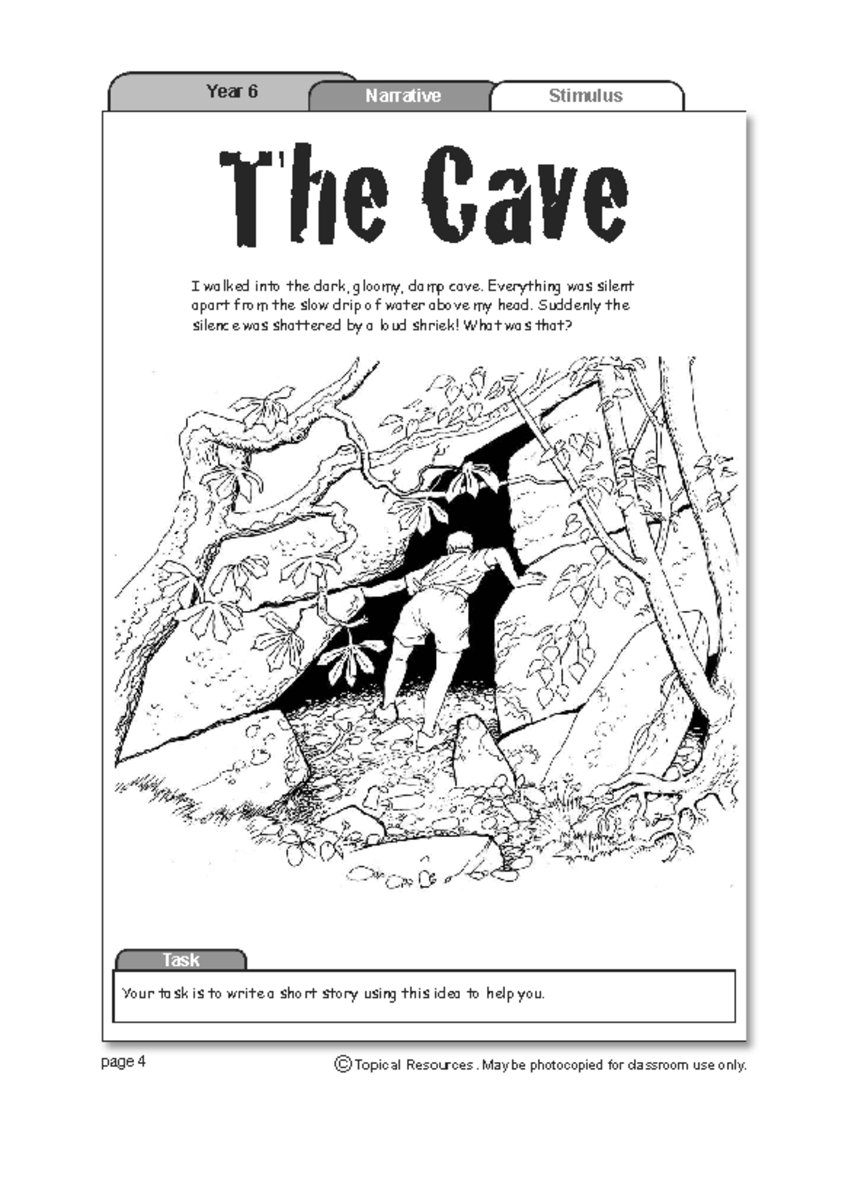 Year 6 Narrative Writing Activities: Stimuli and Planning Notes - Studocu