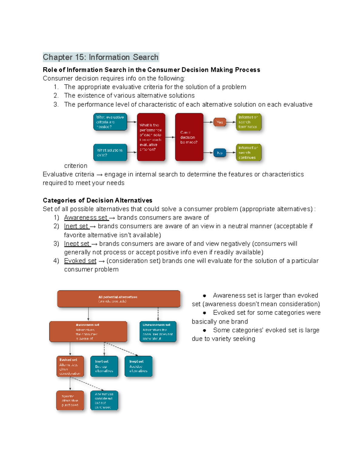 Consumer Behavior - Chapter 15 Info Search Study Guide - Studocu