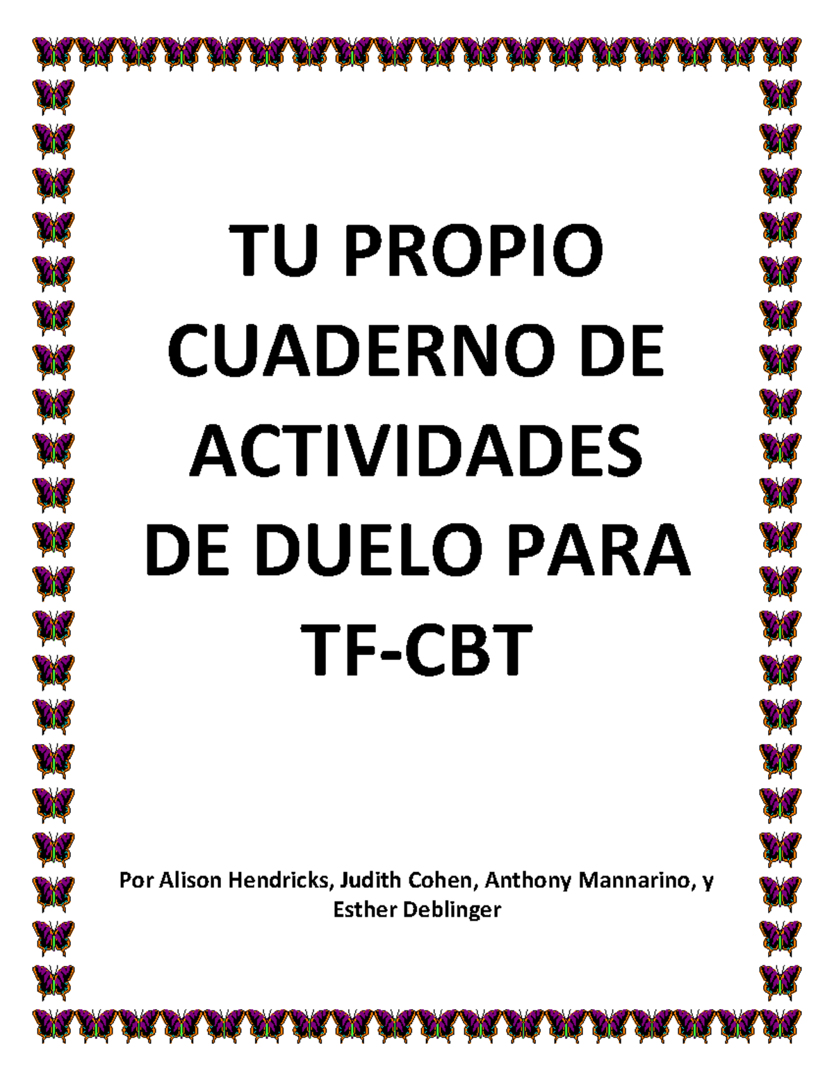 Cuaderno de Actividades de Duelo para TF-CBT - Final Spanish - Studocu