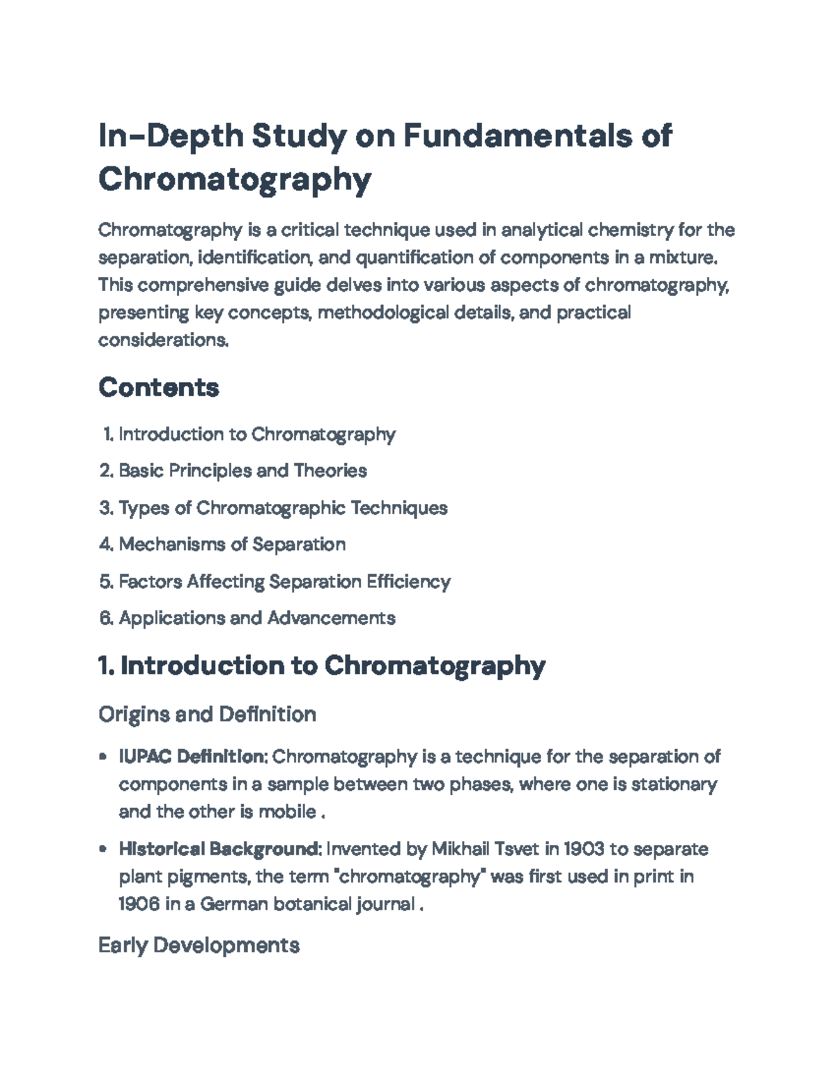 Comprehensive Guide to Chromatography: Principles & Techniques - In ...