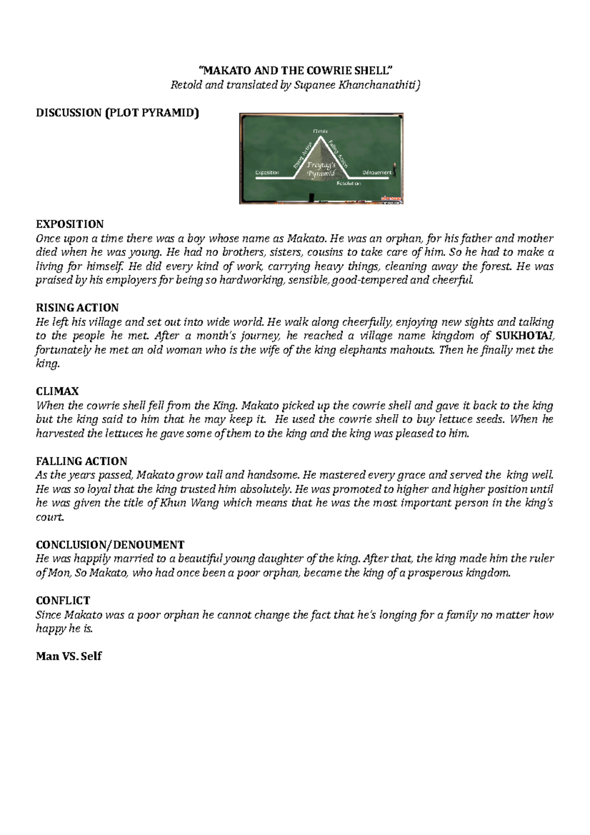 Makato AND THE Cowrie Shell summary - “MAKATO AND THE COWRIE SHELL ...