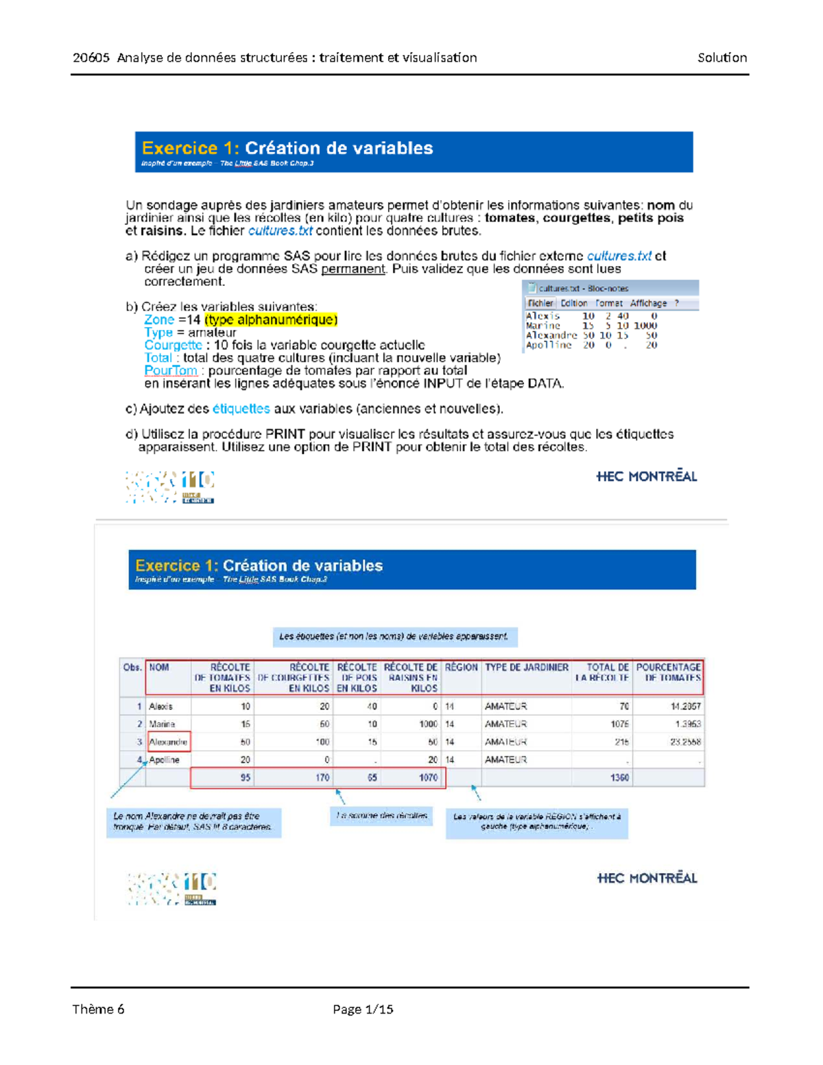 20-605-Théme 06 - Exercices en classe- Solution - 260516 - Studocu