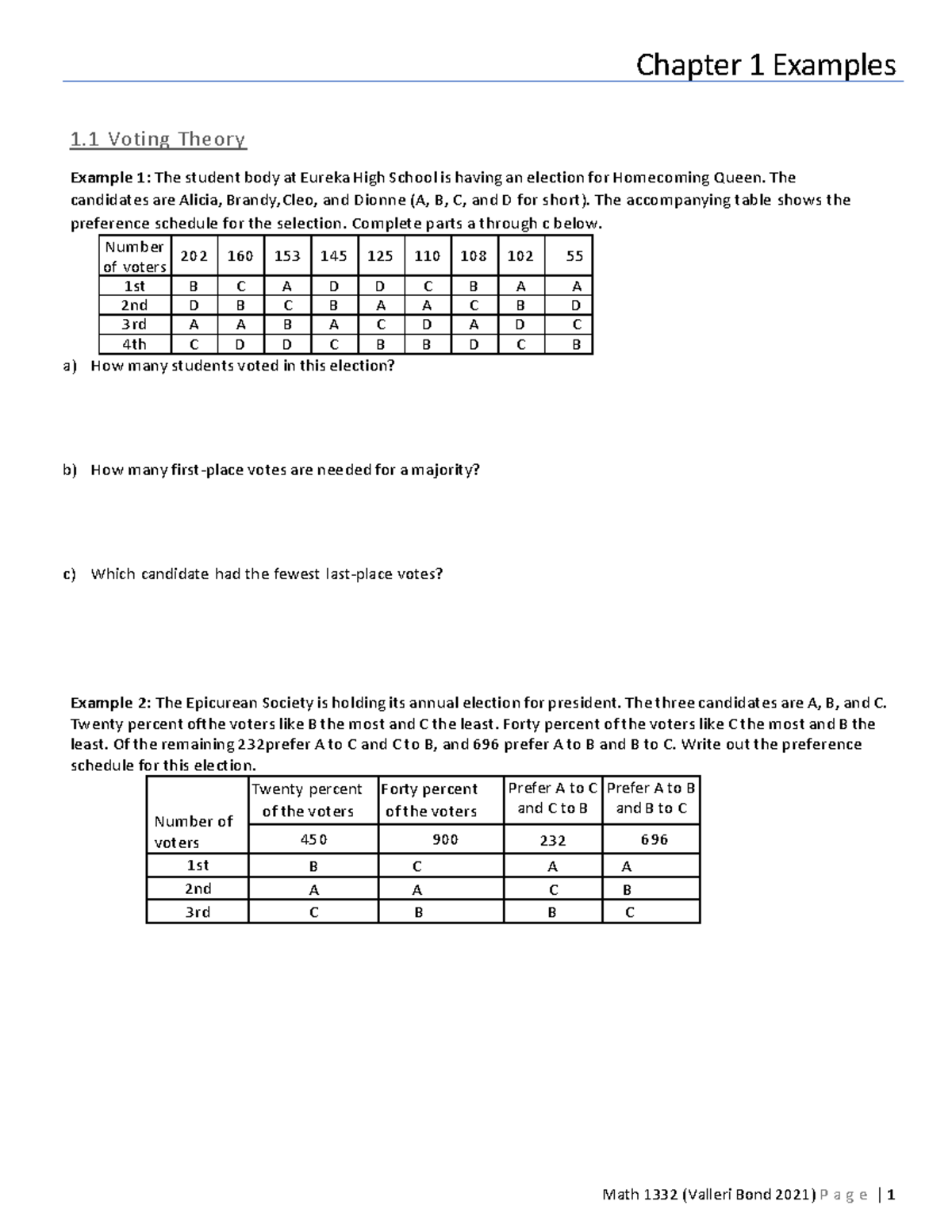 Chapter 1 Notes: Voting Theory & Methods in Political Science - Studocu