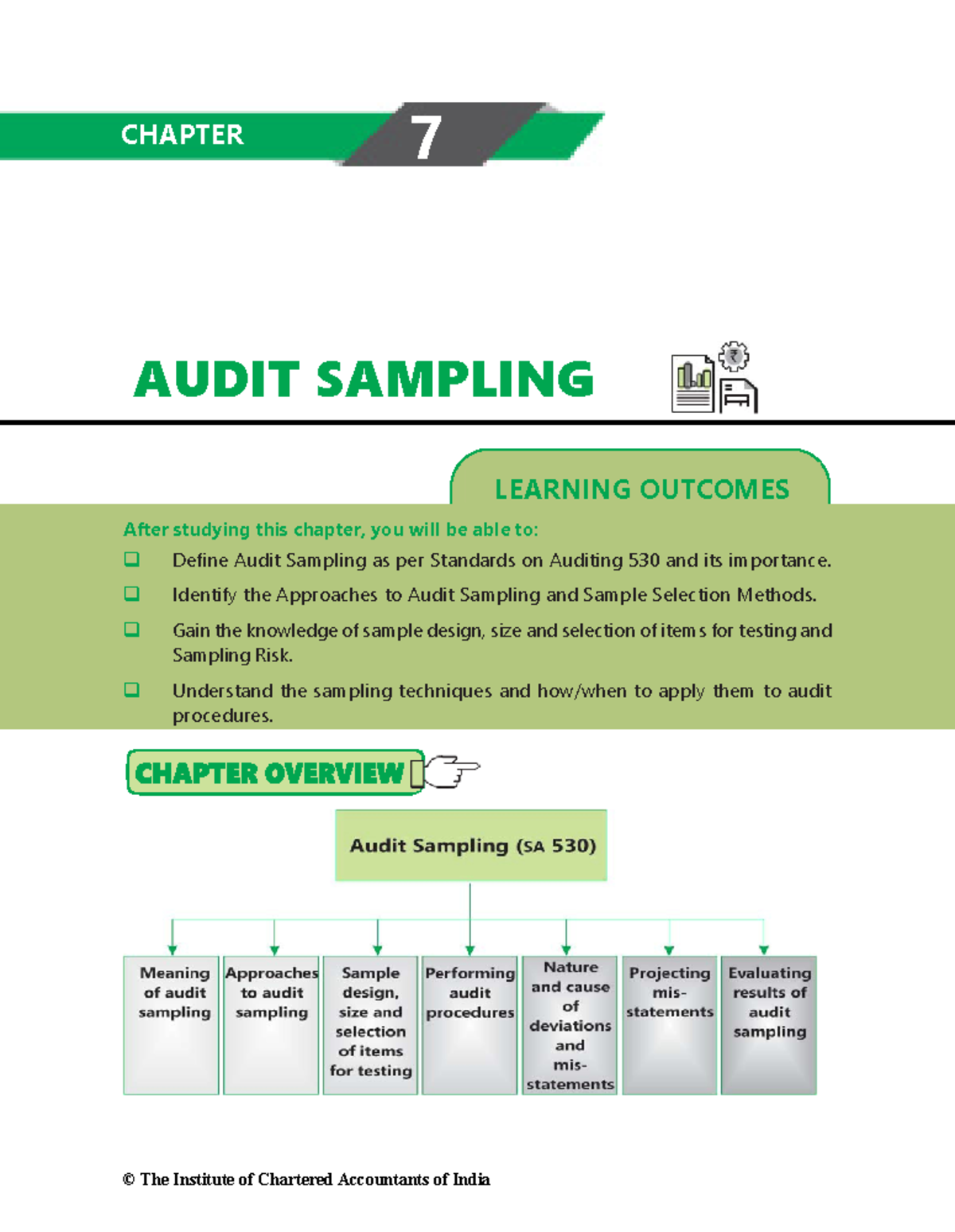 Chapter 7 - Audit Sampling Techniques and Approaches for Auditors - Studocu