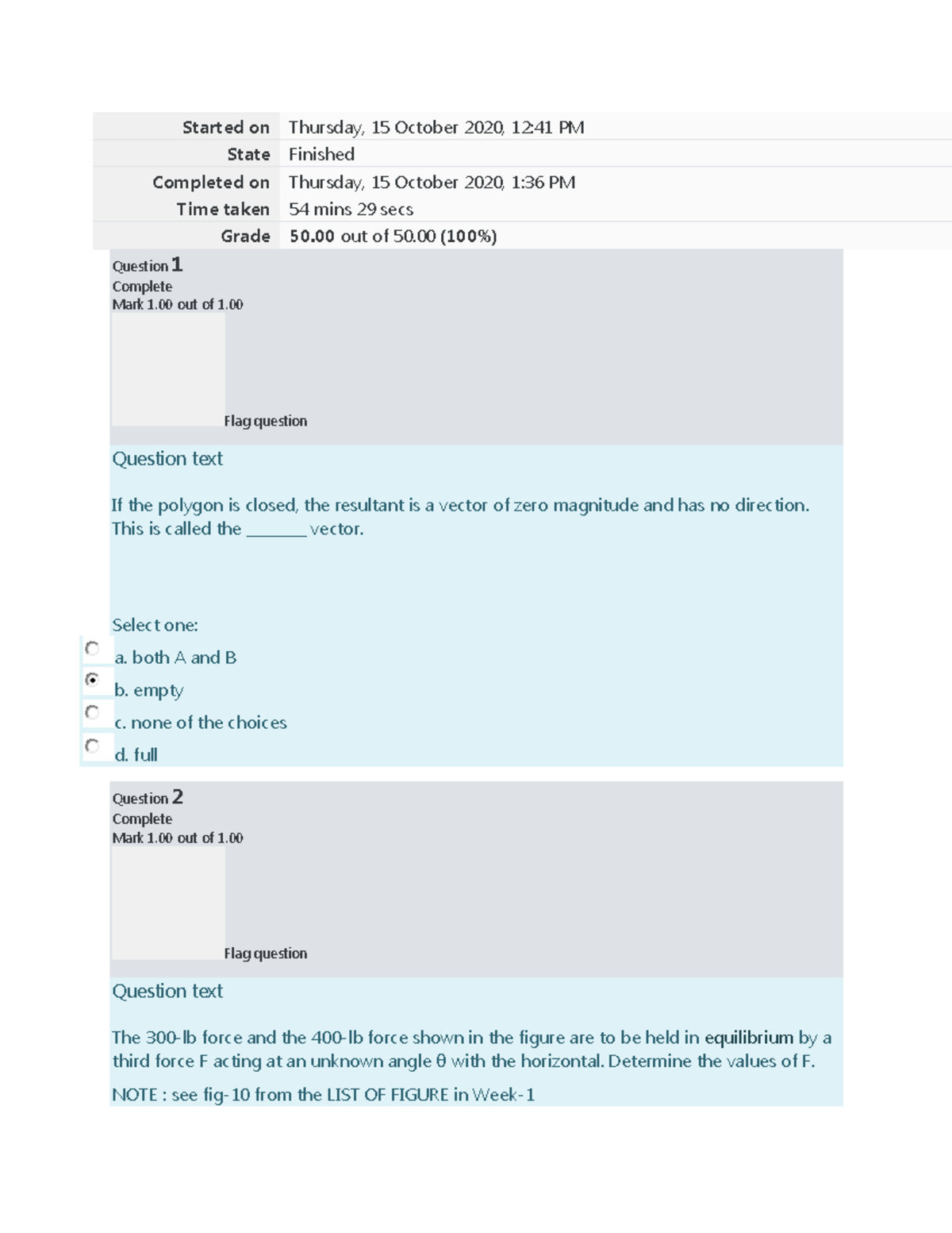 Final EXAM - Calculus - Physics - Started on Thursday, 15 October 2020 ...